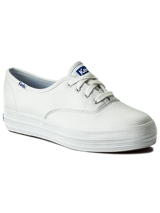 Πάνινα παπούτσια Keds Triple Leather WH55748 Λευκό | epapoutsia.gr