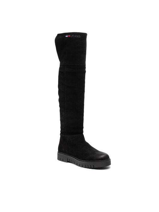 Overknees Tommy Jeans Warmlined Longboot EN0EN01573 Schwarz eschuhe