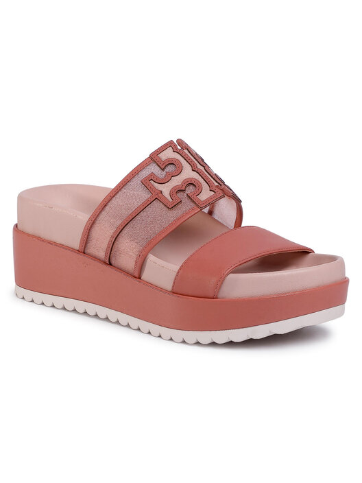 Şlapi Tory Burch Ines Platform Slide 63589 Roz | epantofi.ro
