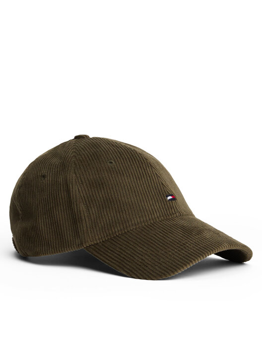 Șapcă Tommy Hilfiger Th Flag 6 Panel Cord Cap AM0AM13583 Verde ...