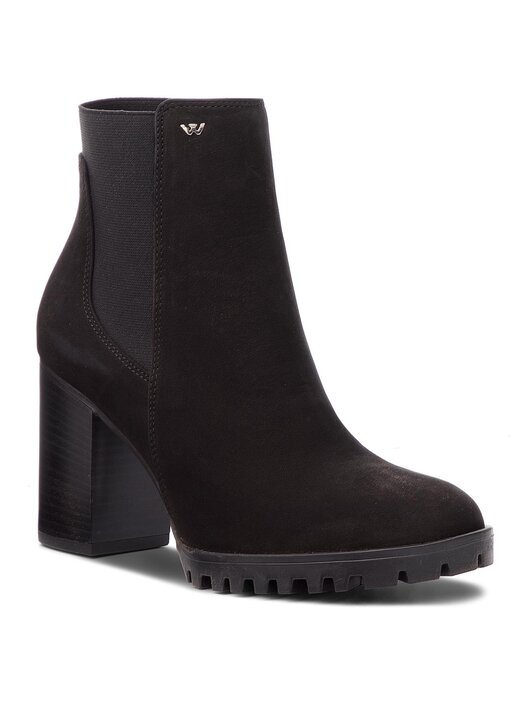 Botki Wojas 8594-21 Czarny | eobuwie.com.pl