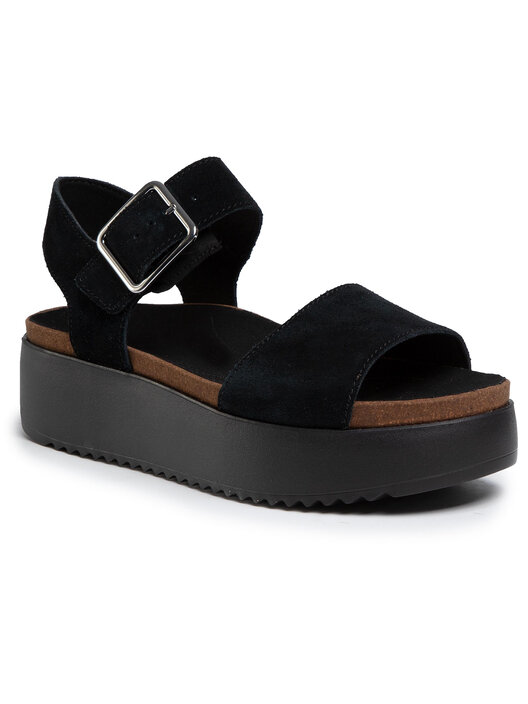Sandały Clarks Botanic Strap 261476994 Czarny | eobuwie.com.pl