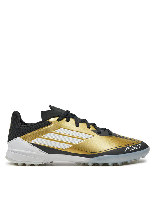 Buty do piłki nożnej adidas F50 LEAGUE TF J IG9277 Złoty | eobuwie.com.pl