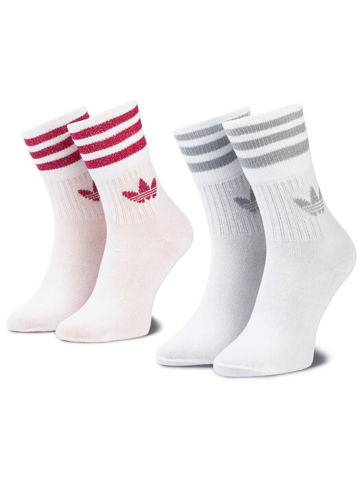 Lange Socken adidas Mid Cut Glt Sck ED5906 Weiß | eschuhe.de