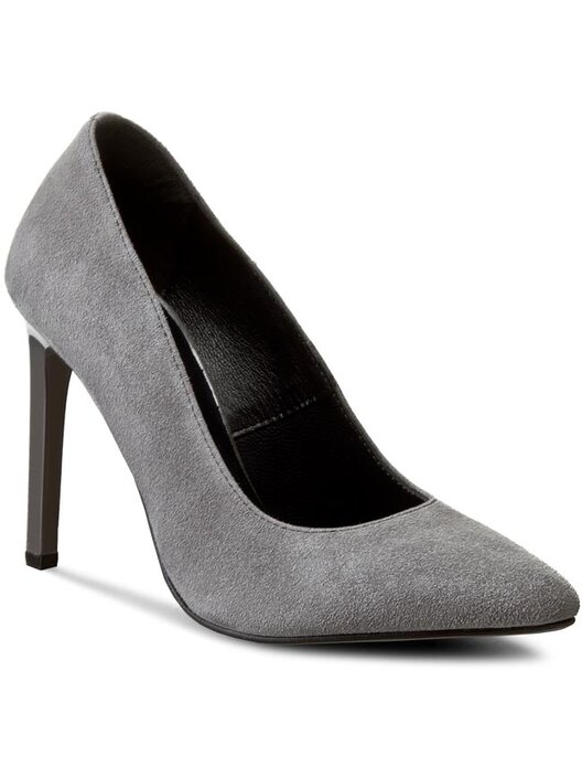 Szpilki QUAZI 950542-01 Szary | eobuwie.com.pl