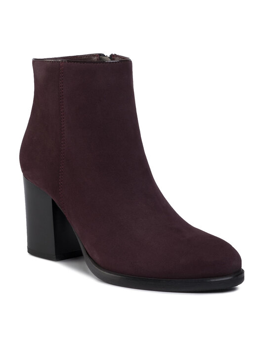 Botki Lasocki 71222-01 Bordowy | eobuwie.com.pl