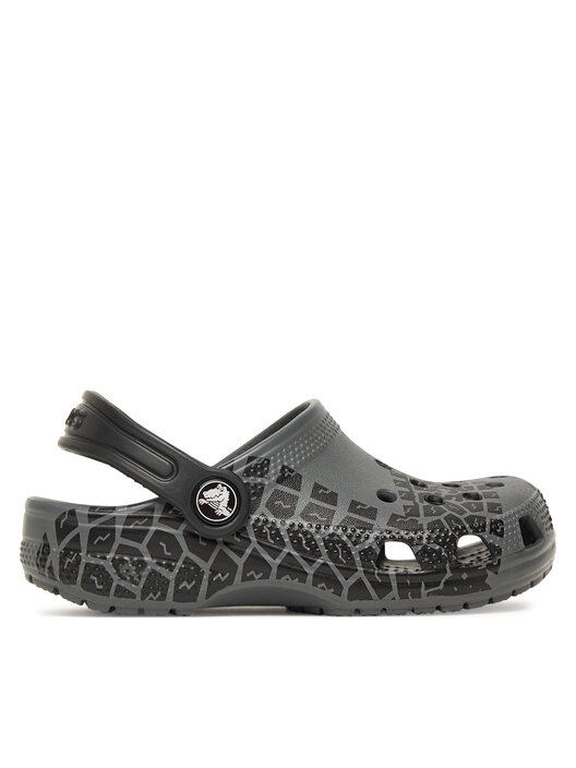 Şlapi Crocs Kids Tire Print Classic Clog 211261 Gri | epantofi.ro