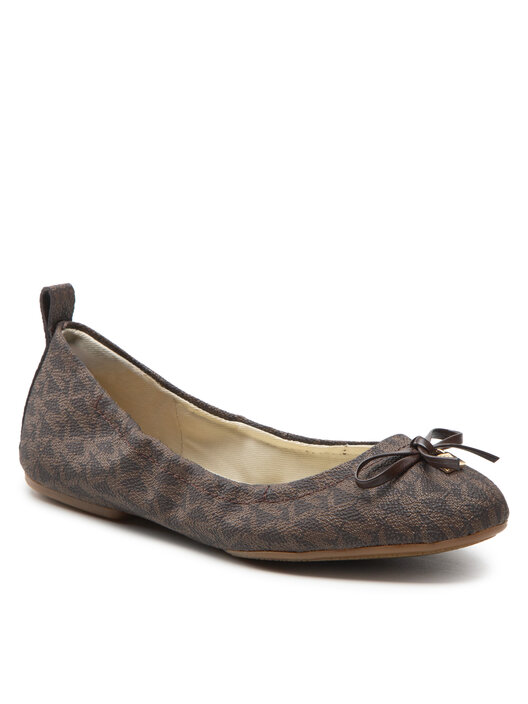 Baleríny MICHAEL Michael Kors Juliette Flat 40S2JTFP1B Hnědá | eobuv.cz