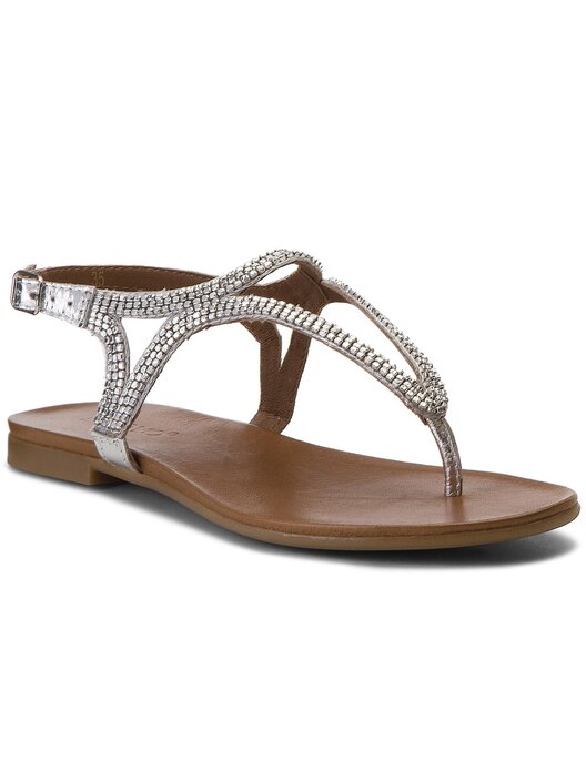 Sandały Inuovo 8396 Srebrny | eobuwie.com.pl