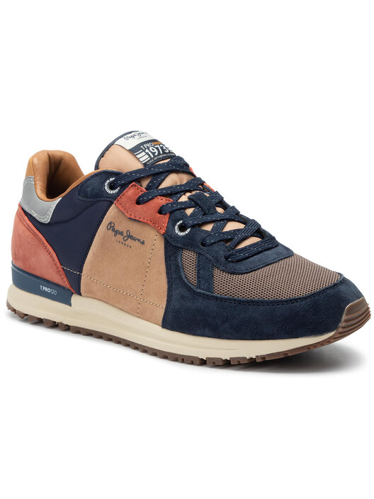 Sneakersy Pepe Jeans Tinker Pro PMS30594 Granatowy | eobuwie.com.pl