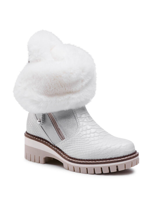 Trappers New Italia Shoes 2015457/2 Alb | epantofi.ro