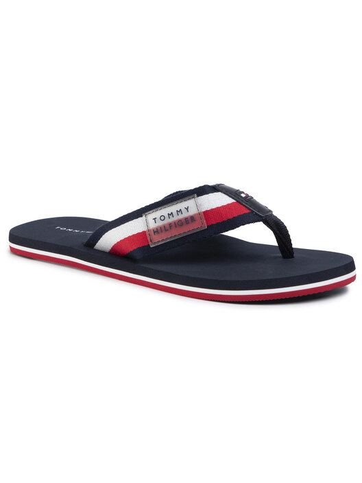 Chancletas Tommy Hilfiger Rubber Badge Beach Sandal FM0FM02613 Azul ...