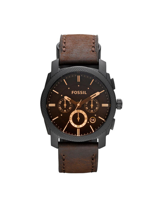 Часовник Fossil Machine FS4656IE Кафяв | obuvki.bg