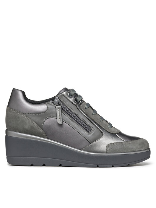 Sneakersy Geox D Ilde D36RAC 0BN22 C9371 Szary | eobuwie.com.pl