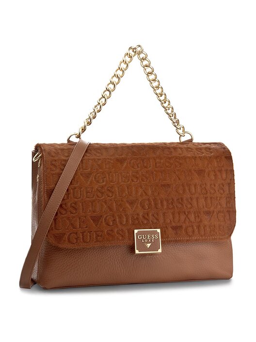 Borsetta Guess Vicky Top Handle Flap HWVICL L7419 Marrone | escarpe.it