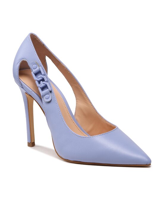 Pantofi cu toc subțire Guess Gabbi FL5GBB LEA08 Violet | epantofi.ro