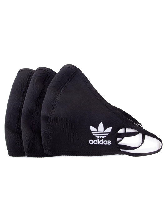 Комплект 3 маски от плат adidas Face Cvr Small HB7856 Черен | obuvki.bg