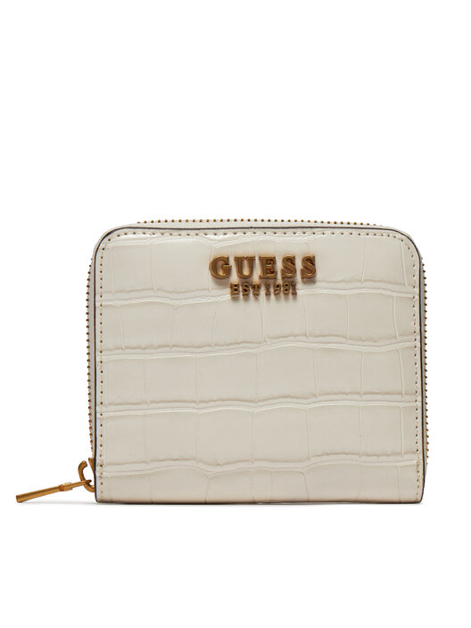 Малък дамски портфейл Guess Laurel (CX) Slg SWCX85 00370 Екрю | obuvki.bg