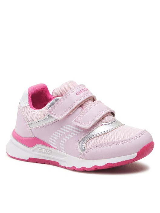 Sneakersy Geox B Pyrip Girl B264XA0BC14C0550 S Różowy | eobuwie.com.pl