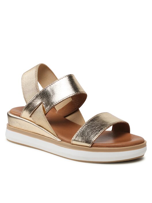 Sandały Inuovo 113013 Złoty | eobuwie.com.pl