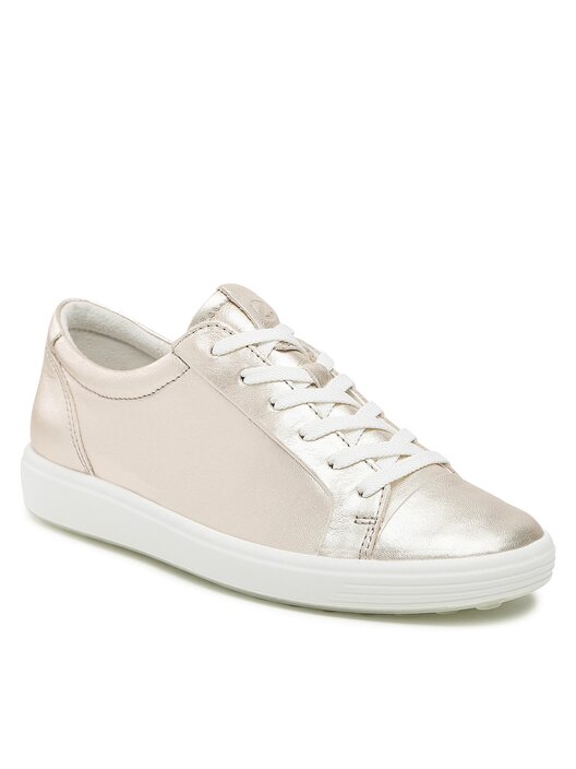 Sneakersy ECCO Soft 7 W 47030301688 Złoty | eobuwie.com.pl