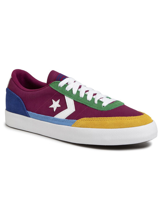 Tenisówki Converse Net Star Classic Ox 166859C Bordowy | eobuwie.com.pl