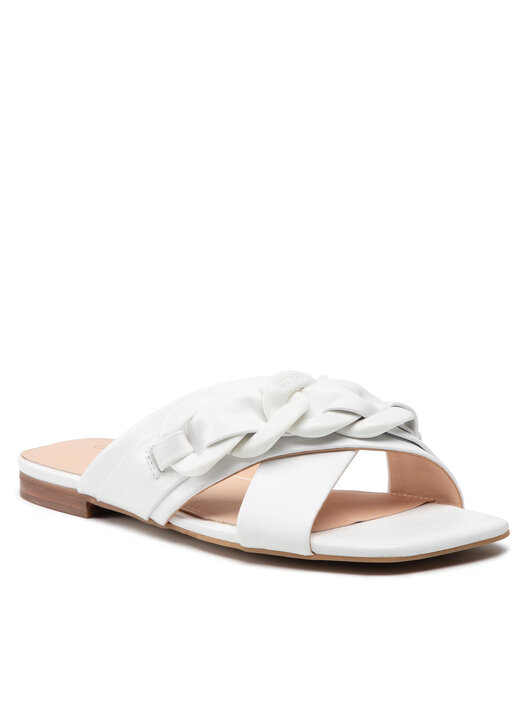 Şlapi Guess Sameya FL6SAM LEA03 Alb | epantofi.ro