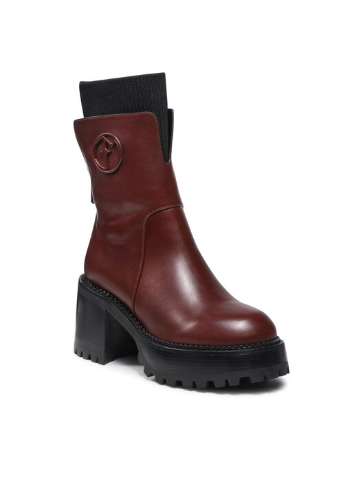 Polokozačky Eva Minge EM-40-10-001277 Hnědá | eobuv.cz