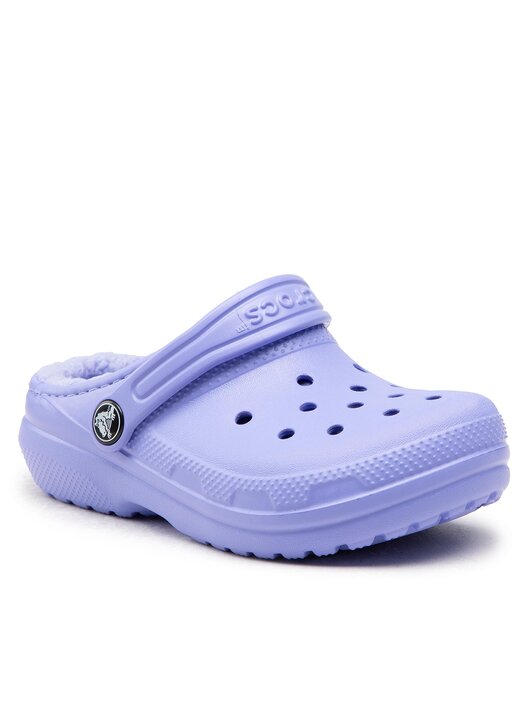 Şlapi Crocs Classic Lined Clog K 207010 Violet | epantofi.ro