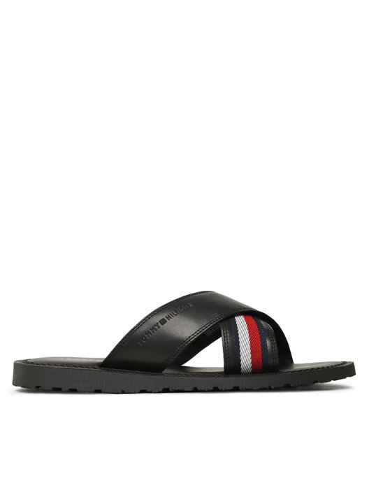 Chanclas Tommy Hilfiger Criss Cross Sandal FM0FM04457 Negro | zapatos.es