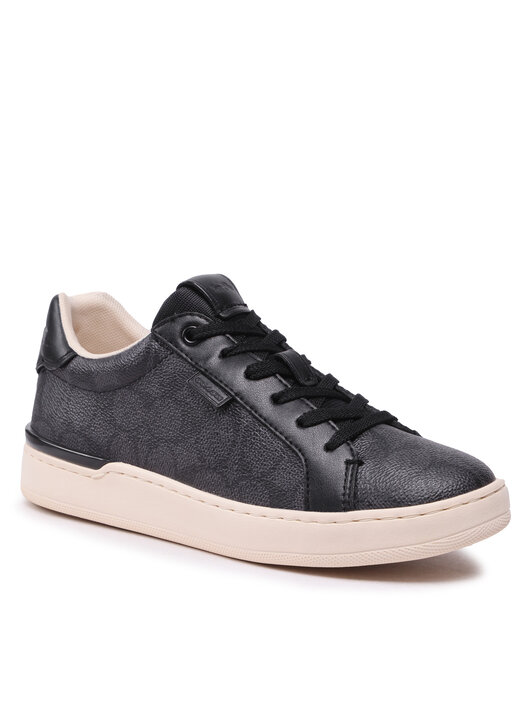 Zapatillas Coach Lowline Coated Canva C9045 Negro | zapatos.es
