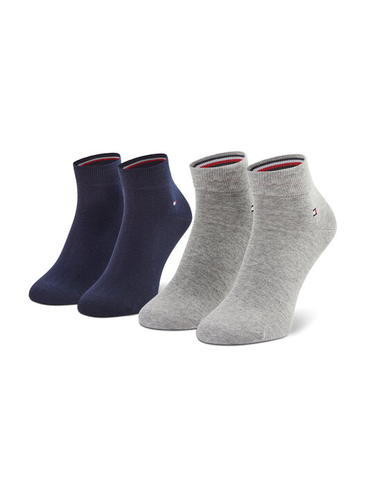 2er-Set hohe Herrensocken Tommy Hilfiger 342025001 Grau | eschuhe.de