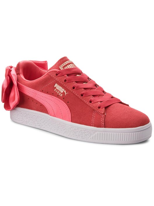 Sneakers Puma Suede Bow Jr 367316 02 Roz | epantofi.ro