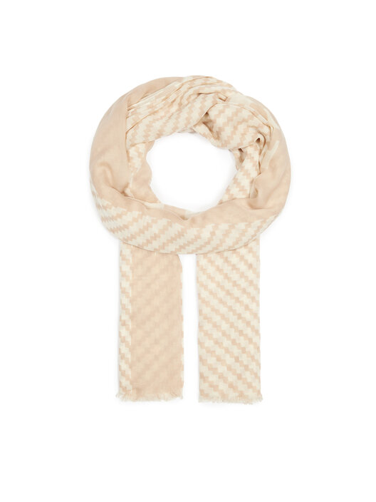 Шал Tommy Hilfiger Essential Flag Scarf AW0AW15787 Бял | obuvki.bg