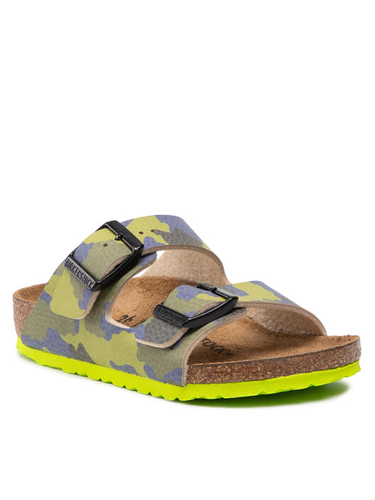 Pantoletten Birkenstock Arizona Kids Bs 1022099 Grün | eschuhe.de