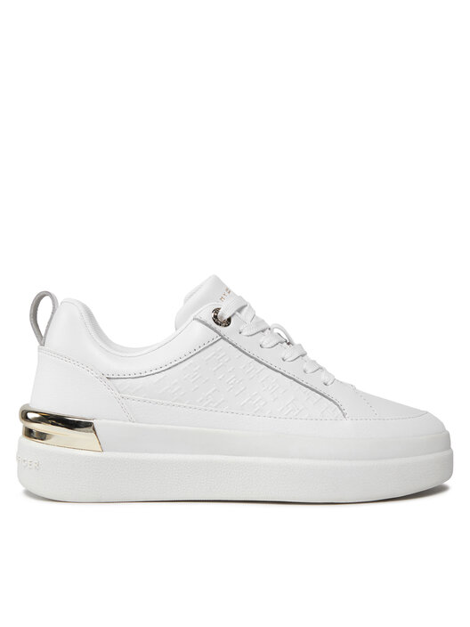 Sneakers Tommy Hilfiger Lux Court Sneaker Monogram FW0FW07808 Bianco ...