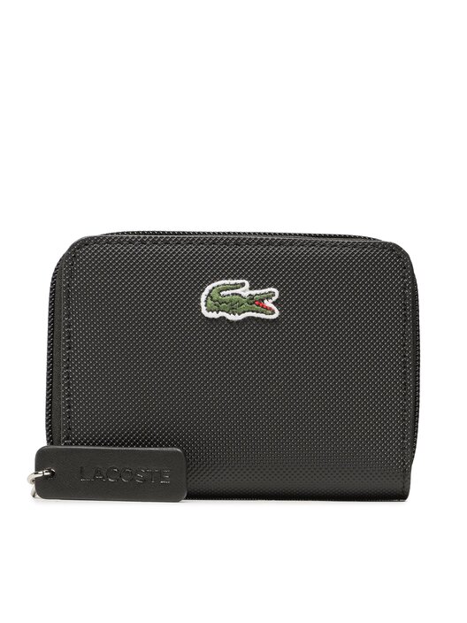 Portfel Lacoste Xs Zip Coin Wallet NF4193PO Czarny | eobuwie.com.pl