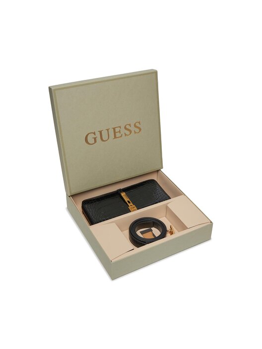 Σετ Πορτοφόλι & Ζώνη Guess Gift Box GFBOXW P3304 Μαύρο | epapoutsia.gr