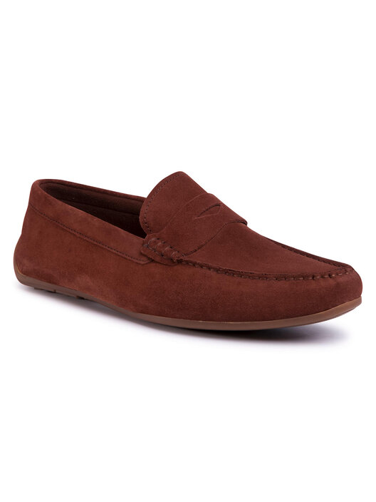 Mokasyny Clarks Reazor Penny 261501547 Brązowy | eobuwie.com.pl