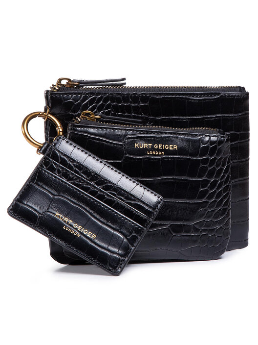 Портфейл Kurt Geiger Triple Pouch Set 5372700979 Черен | obuvki.bg