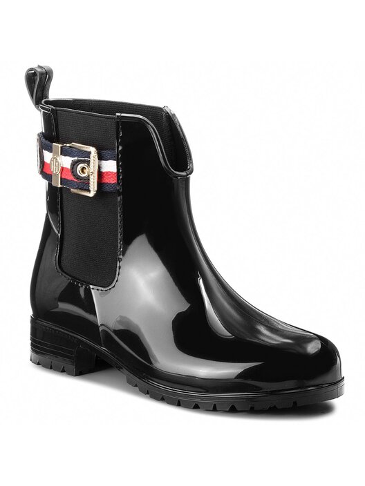 Botas de agua Tommy Hilfiger Corporate Belt Rain FW0FW03329 Negro ...