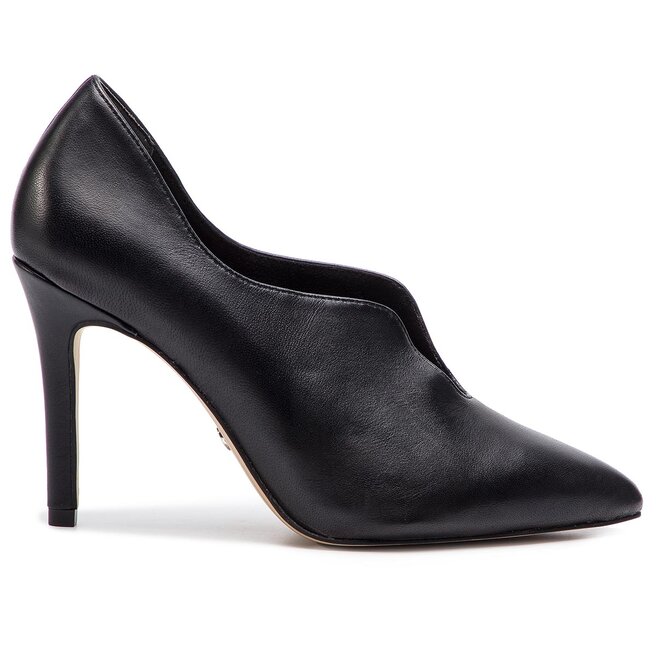 Pantofi cu toc subțire Tamaris 1-24418-22 Black Leather 003 | epantofi.ro