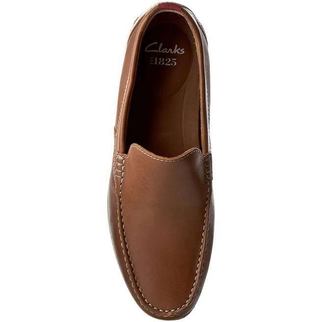 Mokasyny Clarks Karlock Lane 261151557 Tan Leather | eobuwie.com.pl
