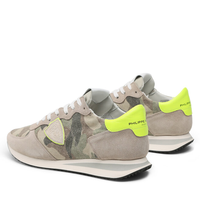 Sneakersy Philippe Model Trpx Low Man TZLU CN23 Camouflage Pop Vert ...
