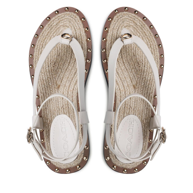 Sandały Coach Gracey Lather CA462 Beżowy | eobuwie.com.pl