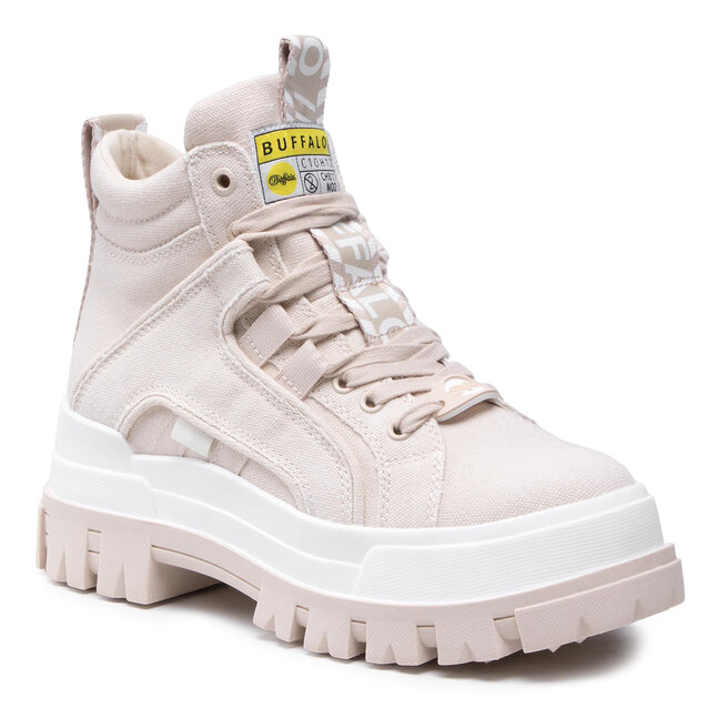 Botki Buffalo Aspha Nc Mid BN16220571 Beige | eobuwie.com.pl