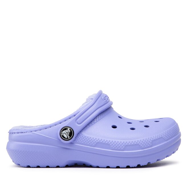 Pantoletten Crocs Classic Lined Clog K 207010 Digital Violet | eschuhe.de
