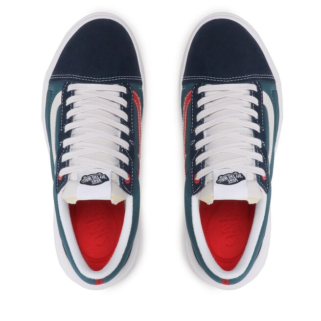 Sneakers Vans Old Skool Over VN0A7Q5EY271 Pop Color Navy/Grey | eschuhe.de