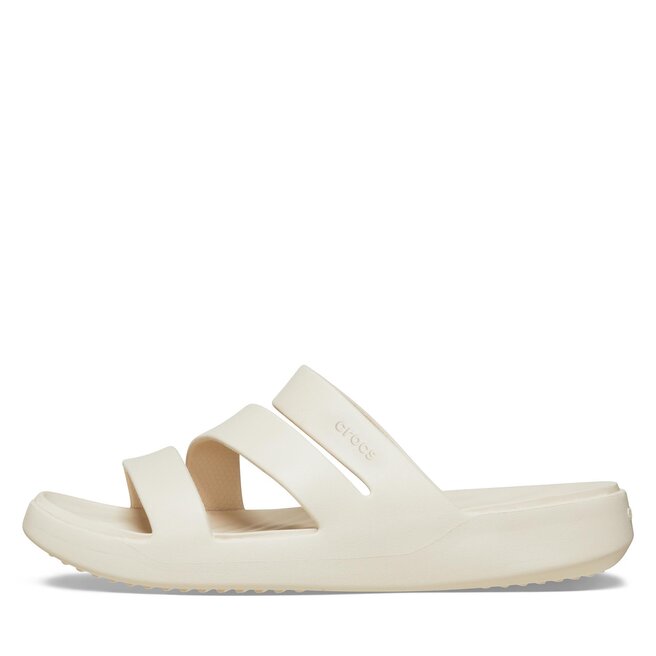 Nazouváky Crocs Getaway Strappy Sandal W 209587 Écru | eobuv.cz