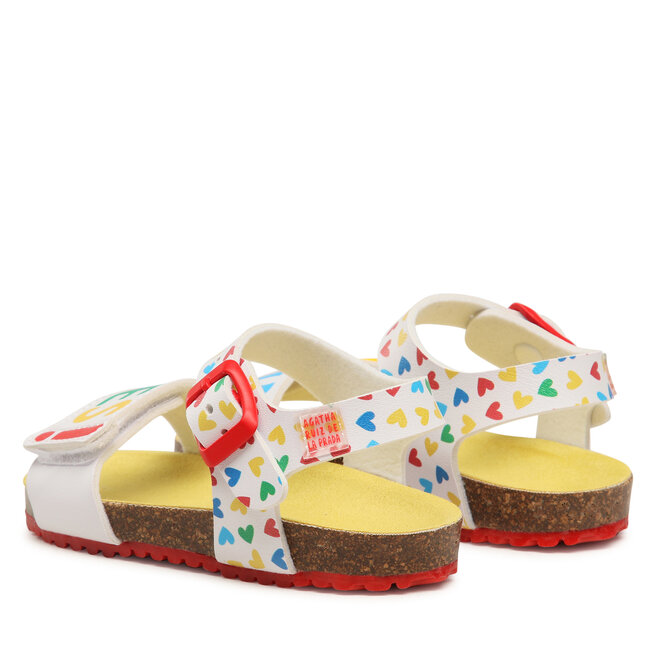 Sandały Agatha Ruiz de la Prada 232963 S Biały | eobuwie.com.pl